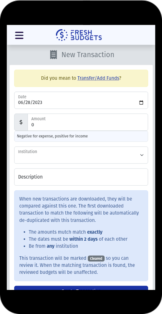 Features | Fresh Budgets